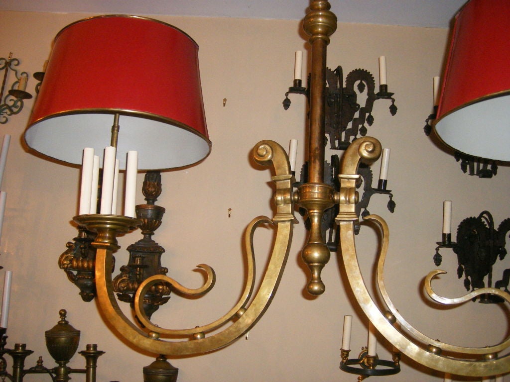 Billiard Light Fixture / Pool Table Chandelier at 1stDibs | pool table ...