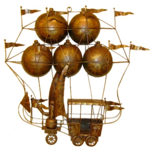 Wall Sculpture Fantastic Flying Machine at 1stDibs