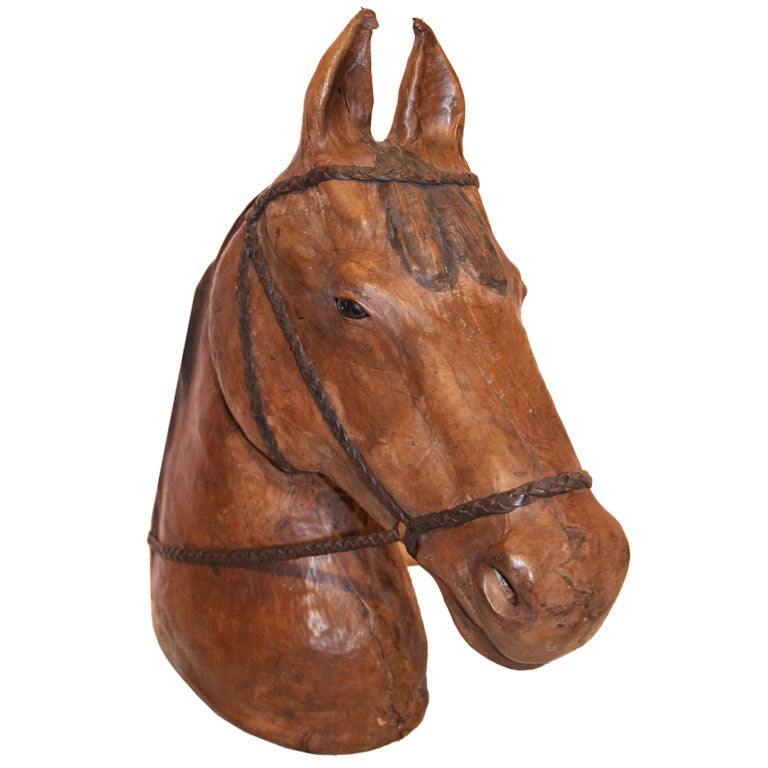 Leather Horse Head at 1stDibs