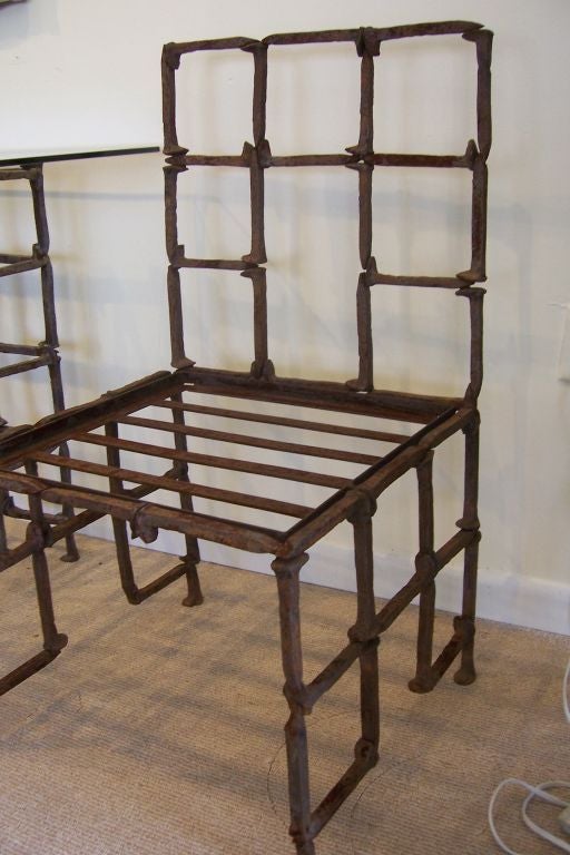 Iron Rail Road Spike Chair at 1stDibs