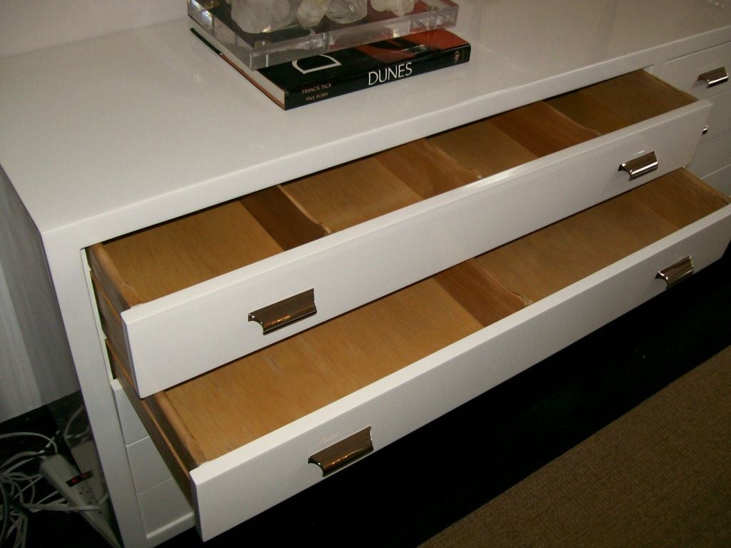 A Long White Modern Chest of Drawers at 1stDibs | long white chest of ...