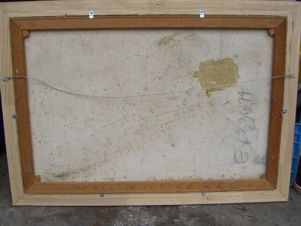 Israeli cubist painting signed Moshe in Hebrew at 1stDibs