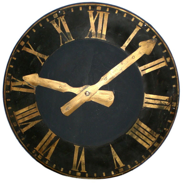 French Tower Clock Face - 15 For Sale on 1stDibs