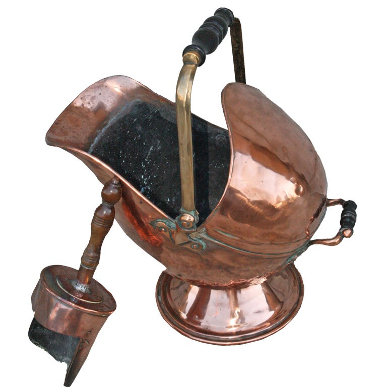 English Coal Scuttle For Sale at 1stDibs