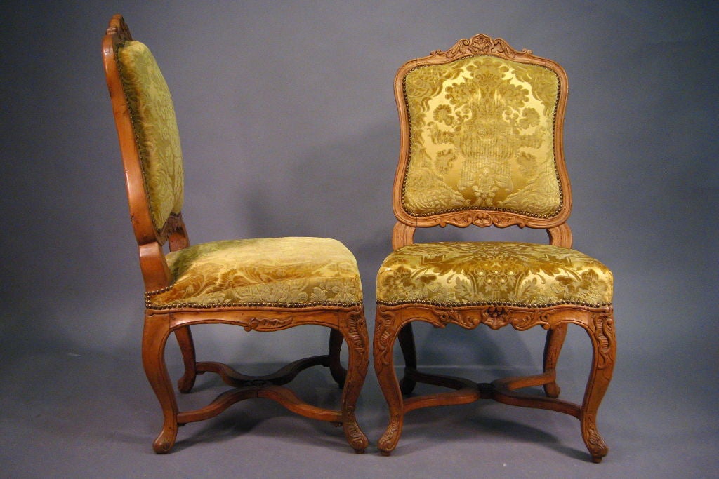 Pair of Regence Period Chairs in Pearwood, France c. 1720 at 1stDibs