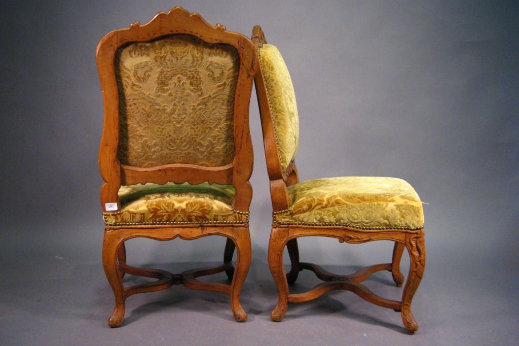 Pair of Regence Period Chairs in Pearwood, France c. 1720 at 1stDibs