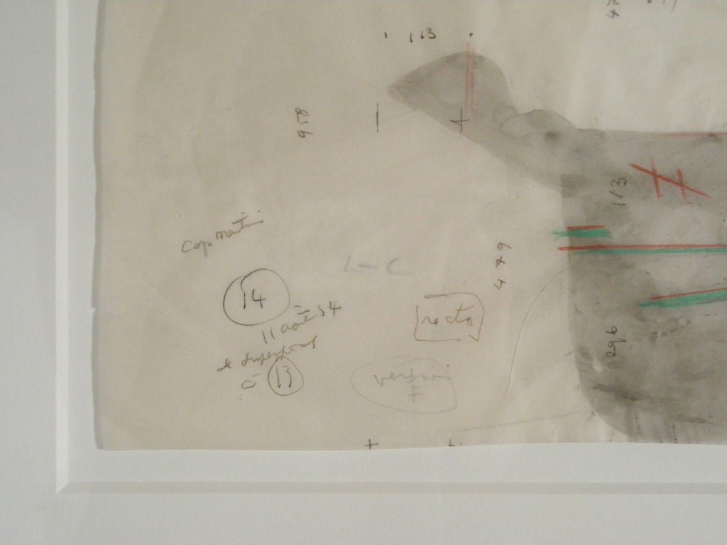 RARE AND IMPORTANT LE CORBUSIER "OPEN HAND" DRAWING at 1stDibs