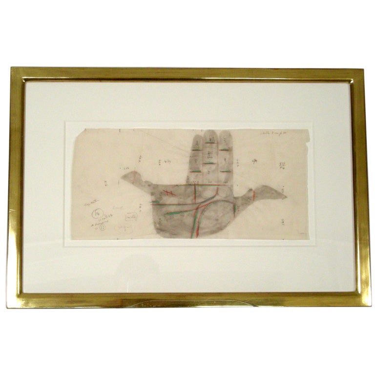 RARE AND IMPORTANT LE CORBUSIER "OPEN HAND" DRAWING at 1stDibs