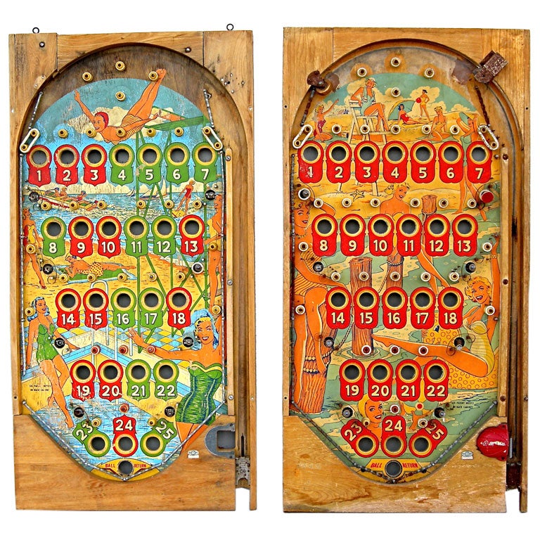 "Boardwalk" Arcade Pinball Tops at 1stDibs
