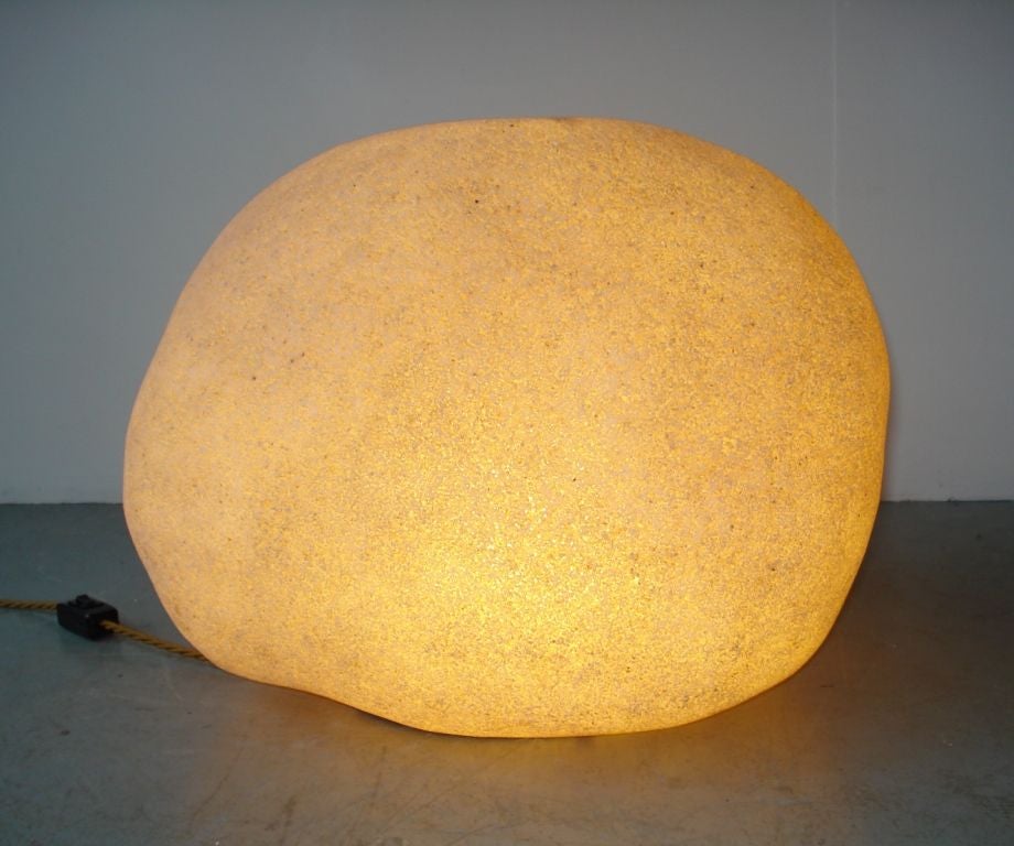 Illuminated Fibreglass Rock by Cazenave/Atelier A at 1stDibs