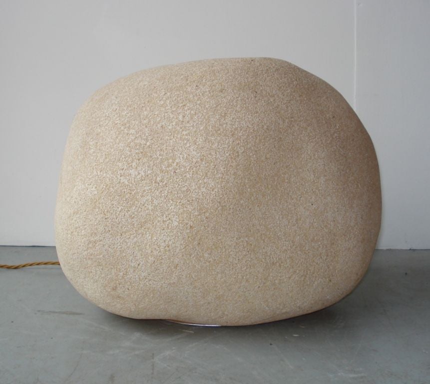 Illuminated Fibreglass Rock by Cazenave/Atelier A at 1stDibs