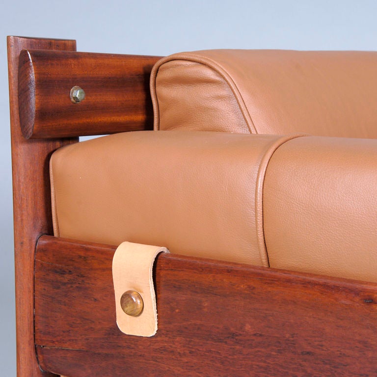 Pair of Imboya Wood Armchairs by Percival Lafer for L'Atelier at 1stDibs