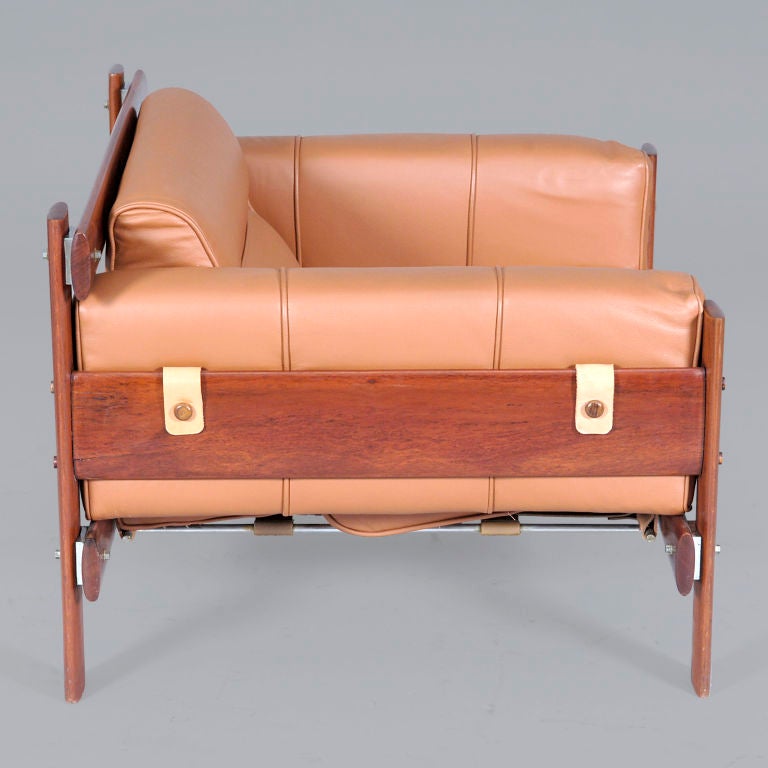 Pair of Imboya Wood Armchairs by Percival Lafer for L'Atelier at 1stDibs