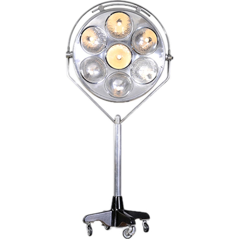 German Seven Bulb Operating Theatre Light at 1stDibs