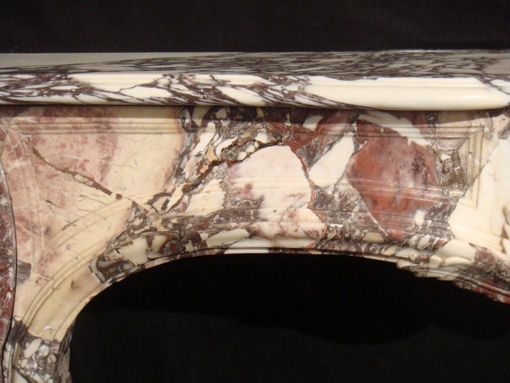 A French Chimney Piece Of Extraordinary And Rare Marble For Sale at ...