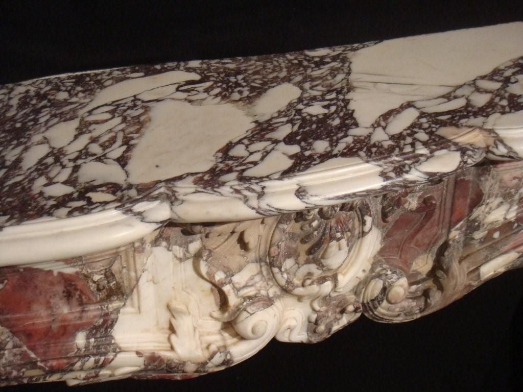 A French Chimney Piece Of Extraordinary And Rare Marble For Sale at ...