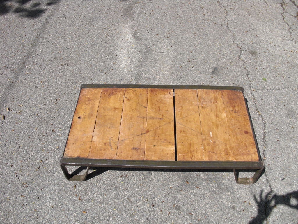 quality 1940's steel and oak industrial pallets at 1stDibs