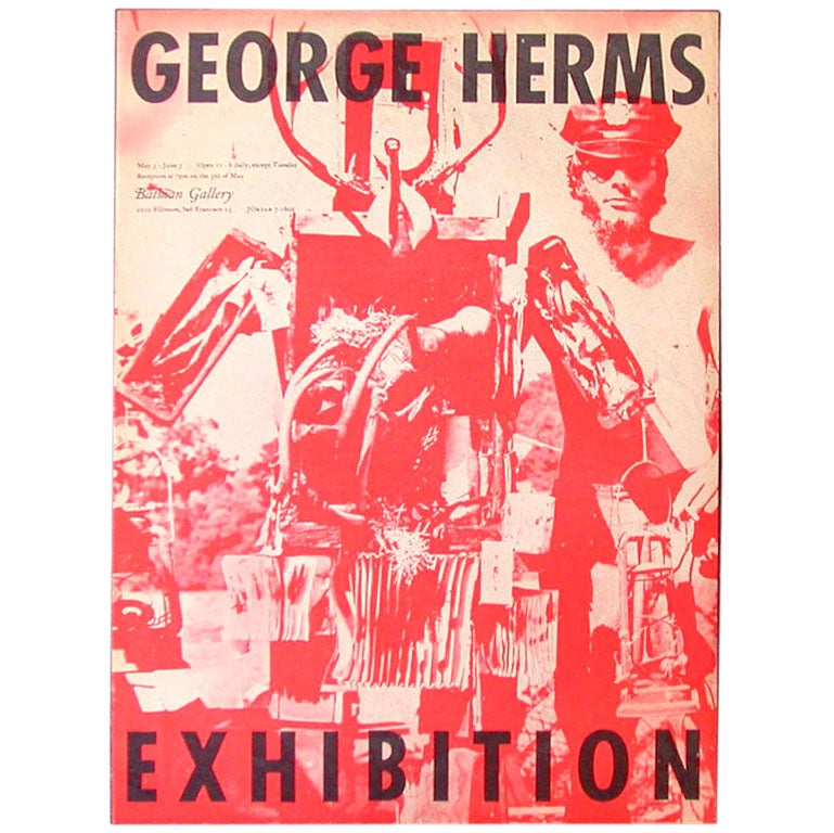 Wallace Berman (1926 - 1976) for George Herms Exhibition Poster at 1stDibs