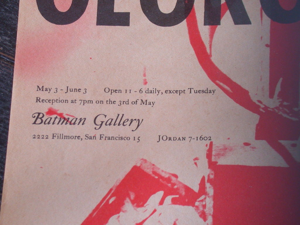 Wallace Berman (1926 - 1976) for George Herms Exhibition Poster at 1stDibs