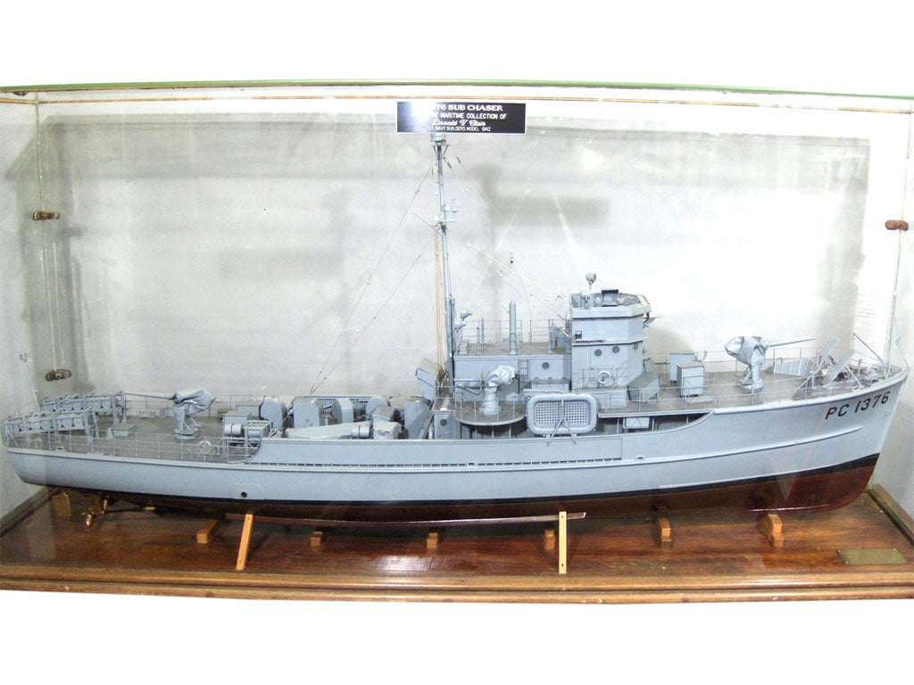 Vintage Builder's Model of a Sub Chaser at 1stDibs