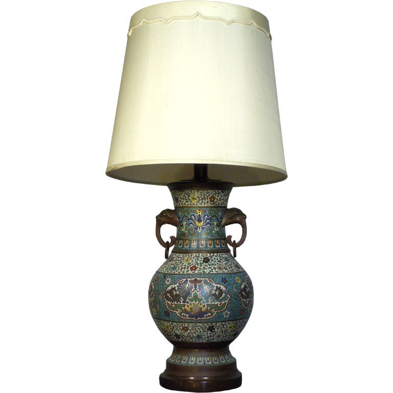 Champleve Table Lamp at 1stDibs