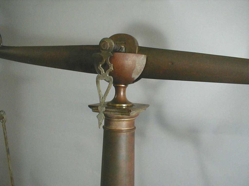 Massive Antique English Bronze Balance Scale at 1stDibs