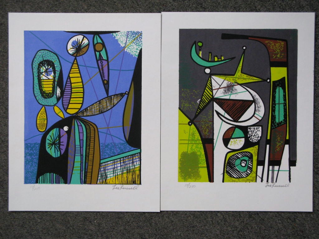 Portfolio of Leo Russell Abstractions, 1970s For Sale at 1stDibs | leo ...