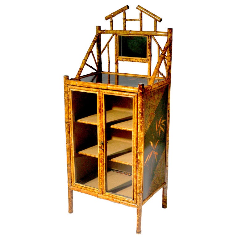 BAMBOO DISPLAY CABINET at 1stDibs