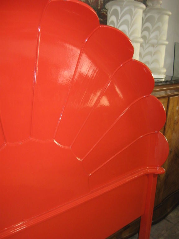 Fabulous Lacquered Shell Headboard at 1stDibs