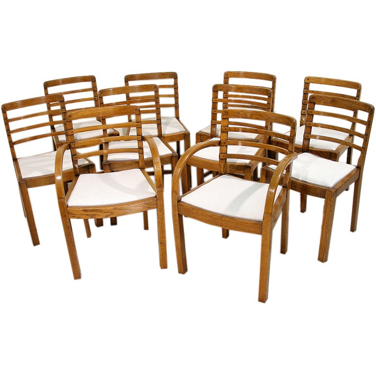 A set of 10 Heals chairs by Ambrose Heal at 1stDibs