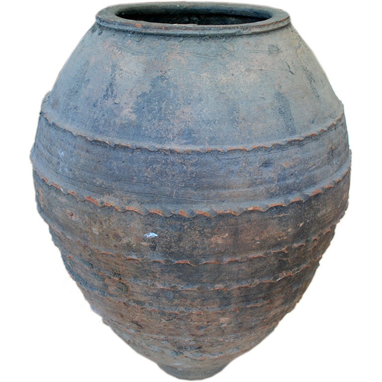 Large Antique Spanish Olive Jar at 1stDibs