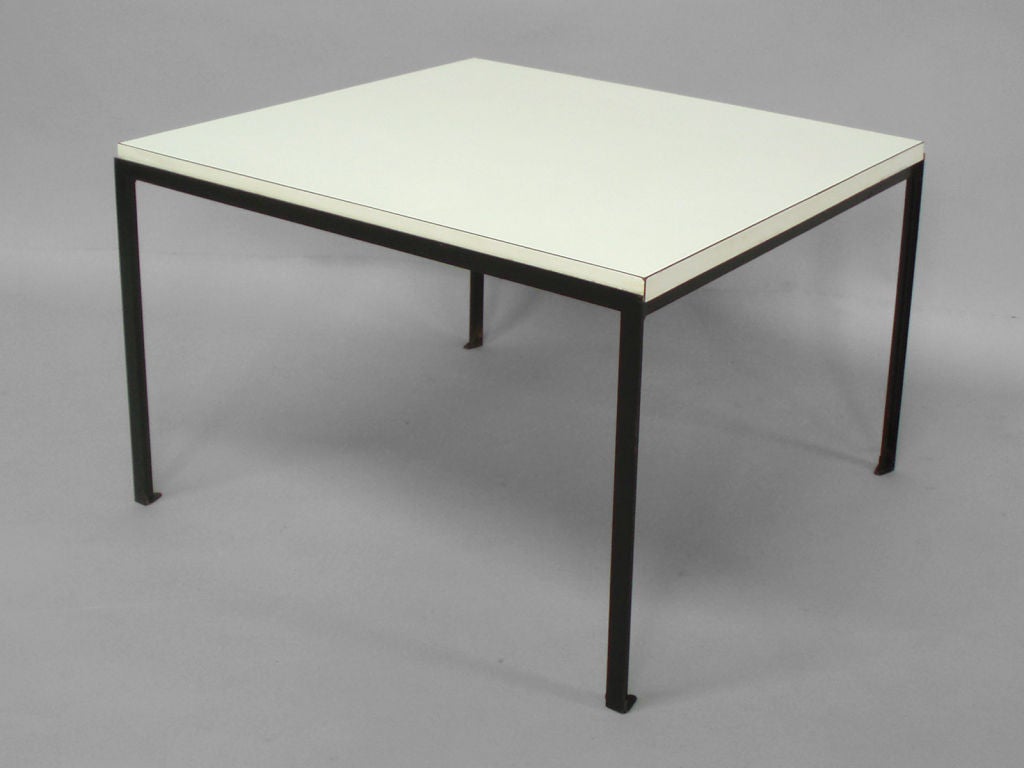 Iron T bar with Laminate Top Table by Florence Knoll at 1stDibs | bar ...