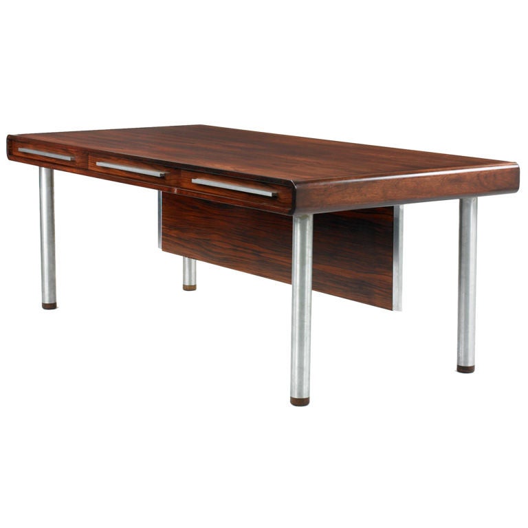 executive desk by Dyrlund at 1stDibs