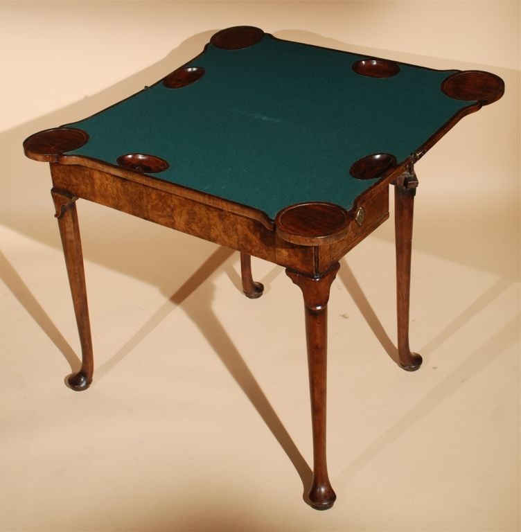 QUEEN ANNE CARD TABLE at 1stDibs