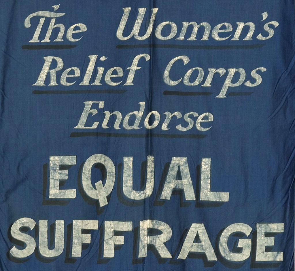 STUNNING SUFFRAGETTE BANNER, ca 1890-1920 at 1stDibs