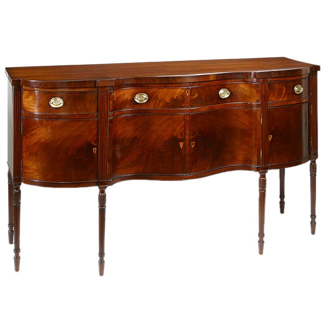 Philadelphia Federal serpentine sideboard at 1stDibs