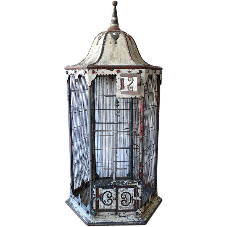 Cast Iron Aviary or Bird House at 1stDibs