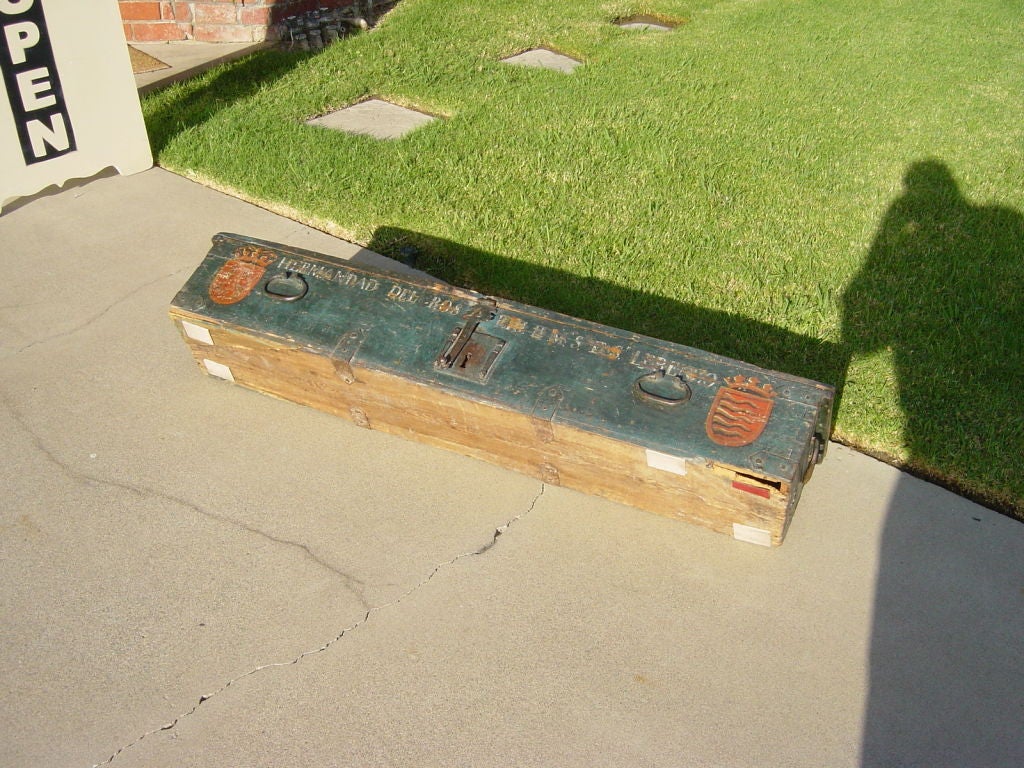 Painted Spanish Rifle Chest For Sale at 1stDibs