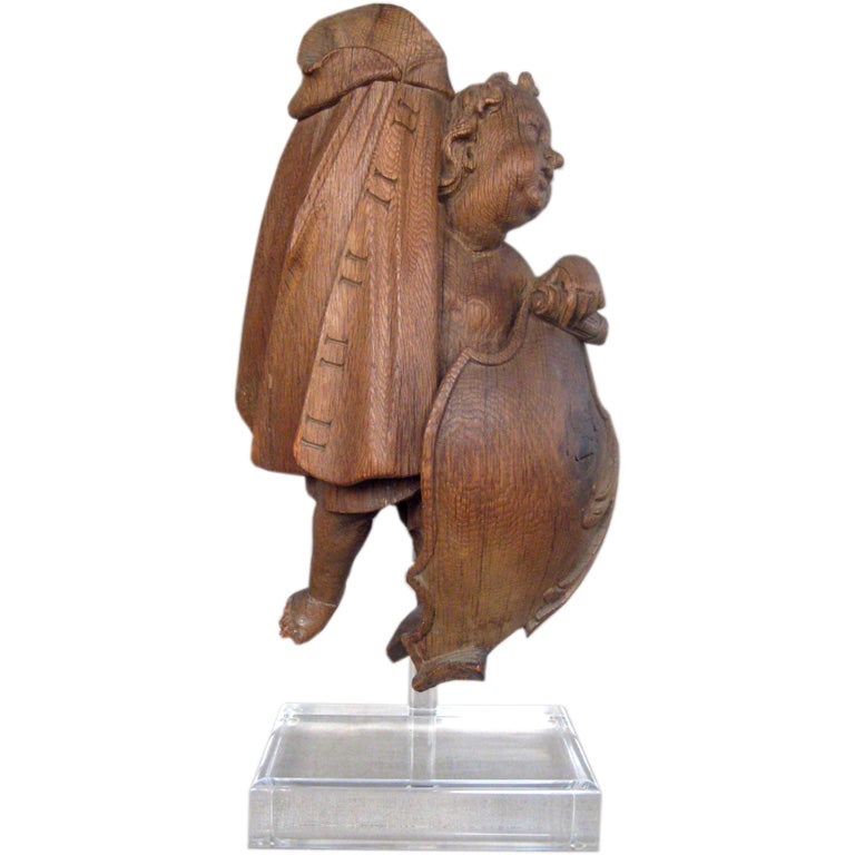 Flemish wood angel at 1stDibs