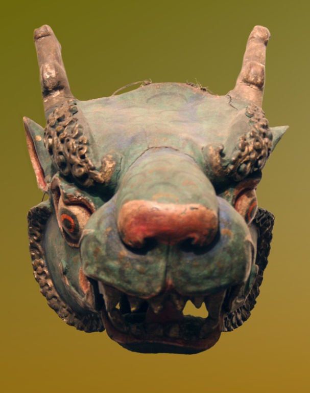 Mask of a Makara (Mythological Creature) at 1stDibs