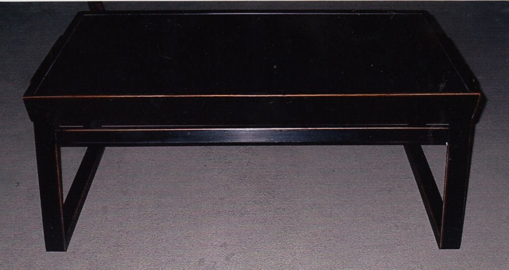 Japanese Black Lacquer Table at 1stDibs | black lacquer furniture ...