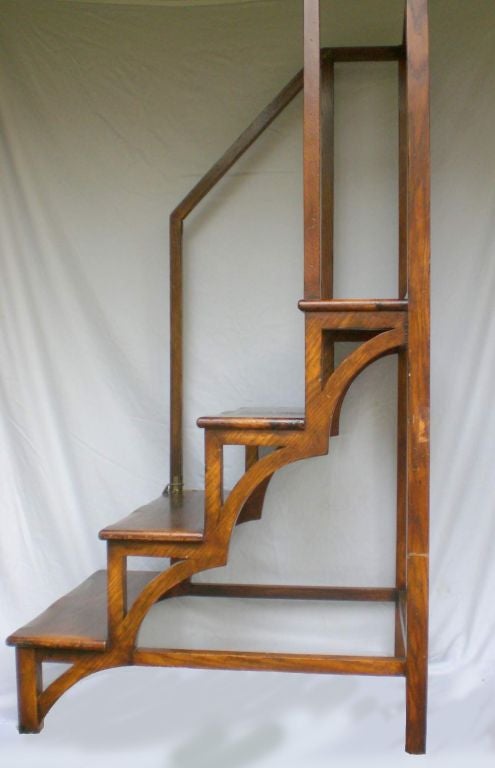 Antique Mahogany Library Ladder at 1stDibs | library ladder antique ...