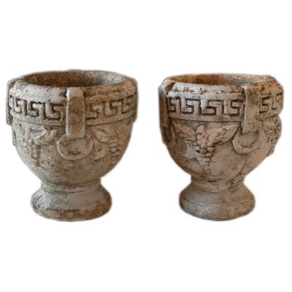 Greek Key Pots at 1stDibs