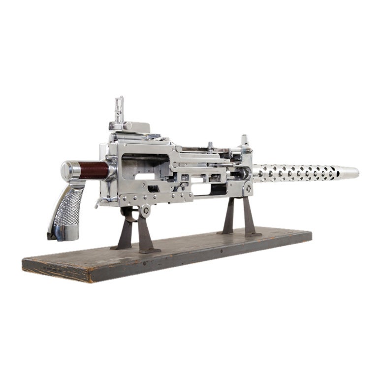 Twice Life Size Model of a Browning M1919A4 .30 Cal. Machine Gun at 1stDibs