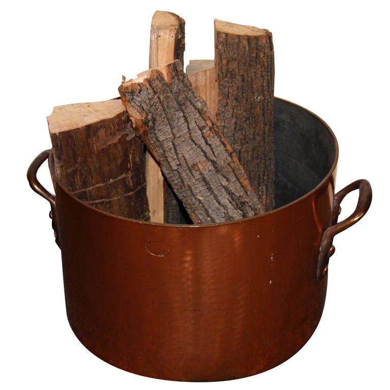 Large Copper Cooking Pot at 1stDibs