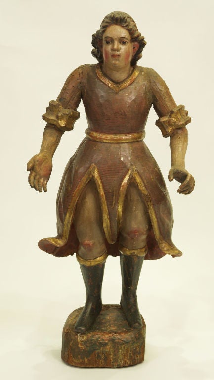 Collection of carved 17th century arc angels at 1stDibs