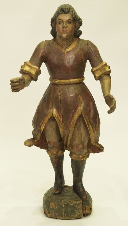 Collection of carved 17th century arc angels at 1stDibs