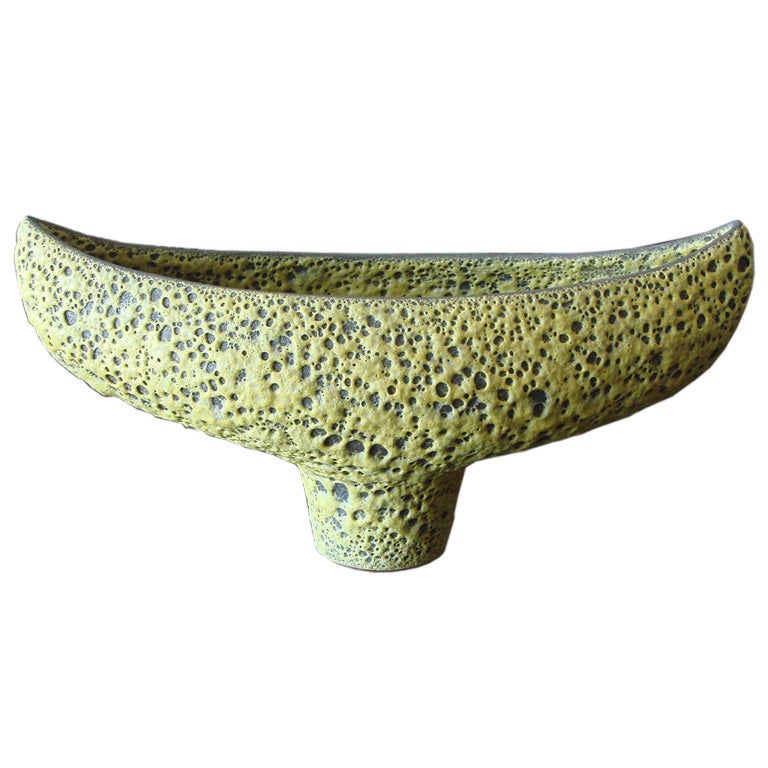 "Canoe Chalice" A Lava Glazed Ceramic Vessel by Josh Herman at 1stDibs