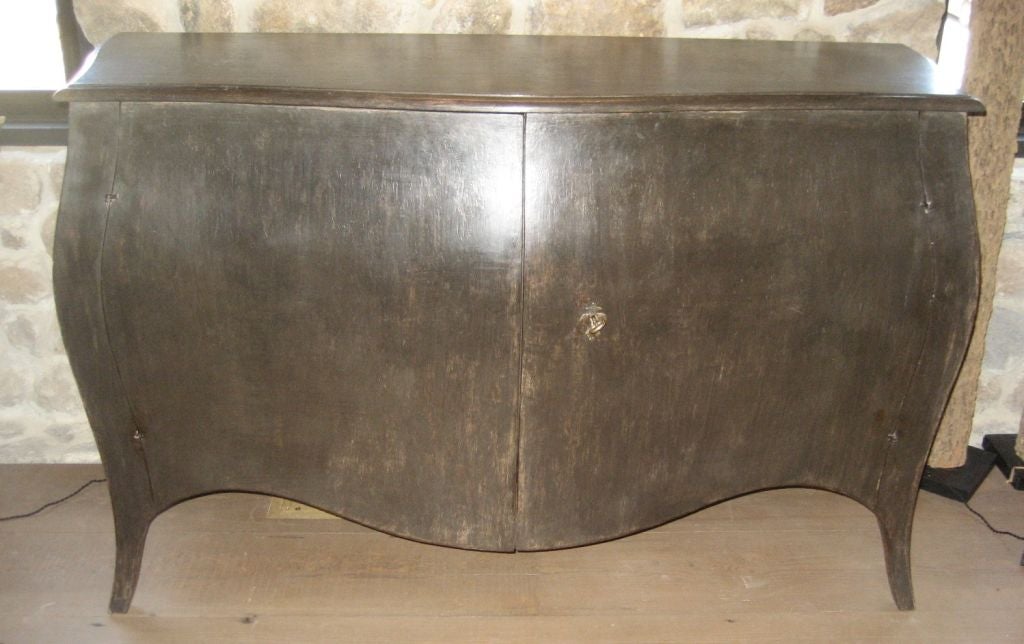 Two Door Black Commode Bombe at 1stDibs