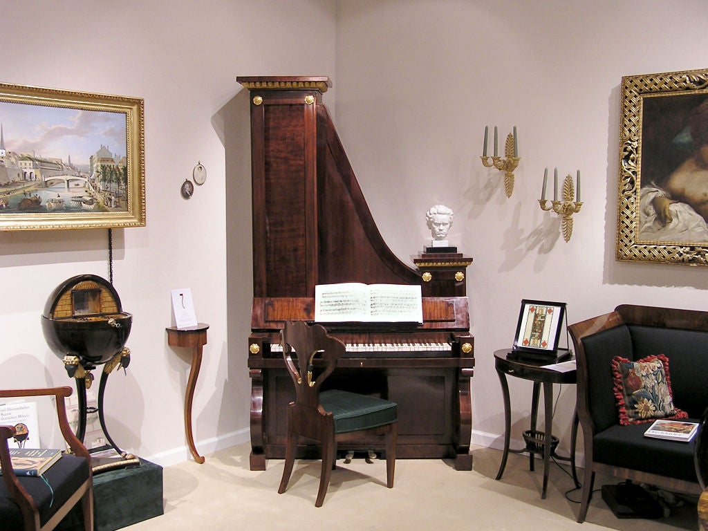 Neoclassical Upright Piano at 1stDibs
